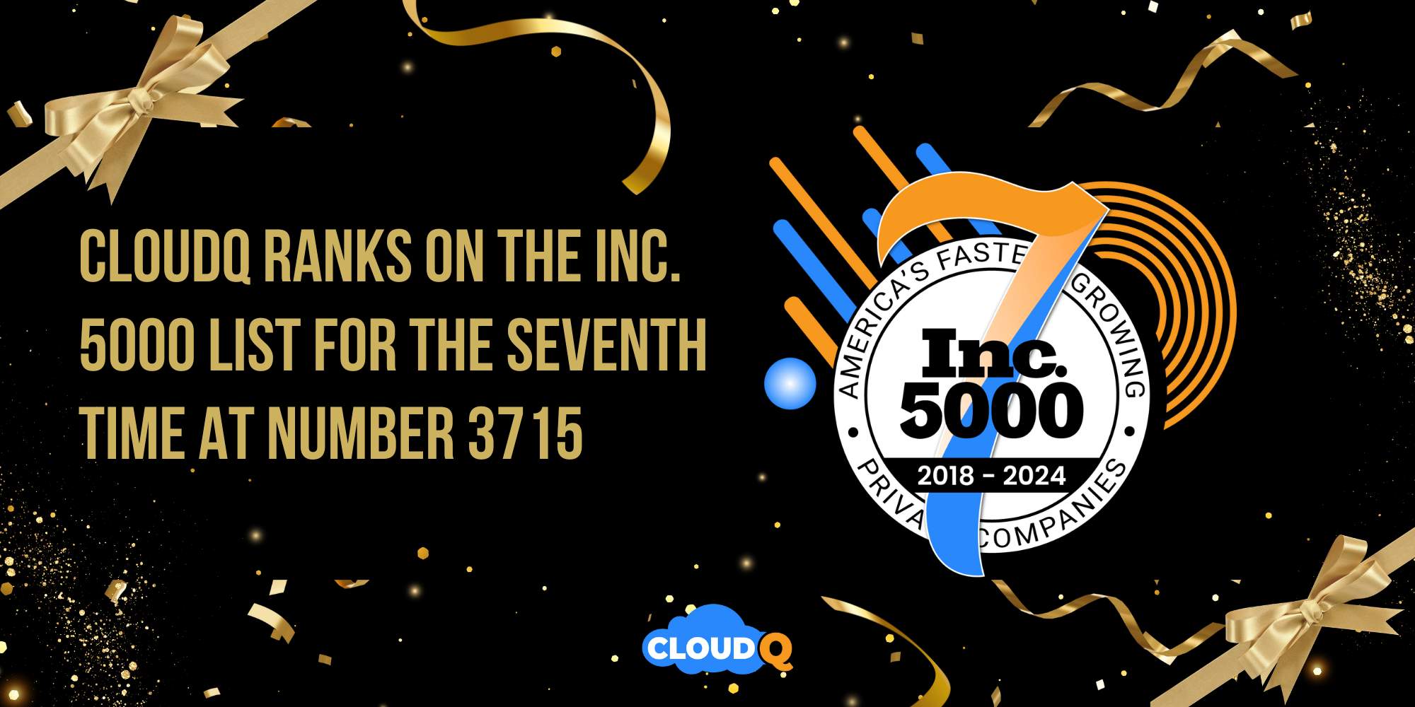 CloudQ Ranks on the Inc. 5000 List for the Seventh Time at Number 3715 - CloudQ